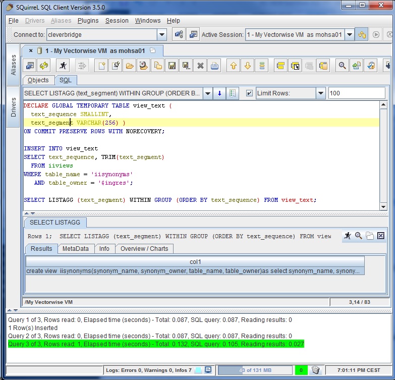 SQL for Getting View DDL